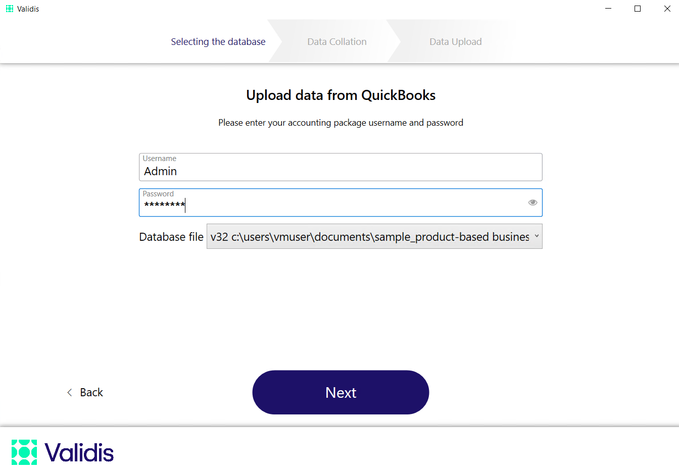 Sharing your QuickBooks Desktop data – Validis Support