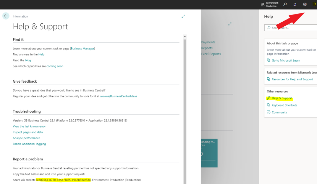 Sharing your Dynamics 365 Business Central (Online) data – Validis Support