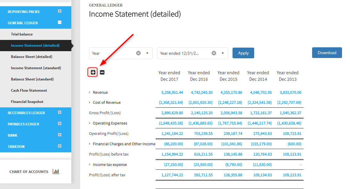 Downloading financial statements for multiple years – Validis Support