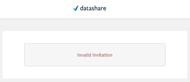 "Invitation Invalid" message – Validis Support