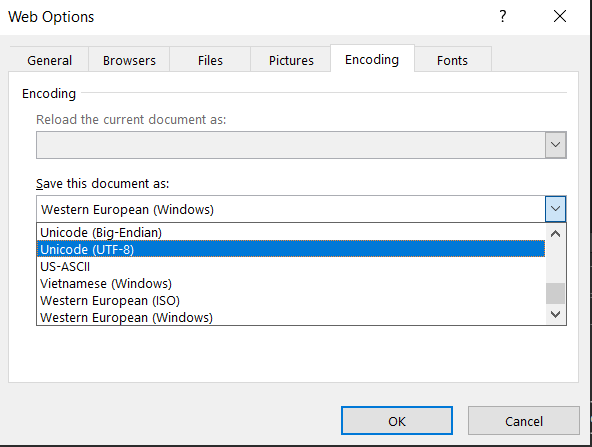 How to Encode an Excel File to UTF-8 – Validis Support